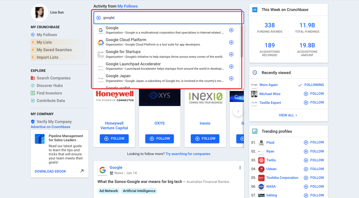 Crunchbase是什么？怎么用? - 谷歌大叔